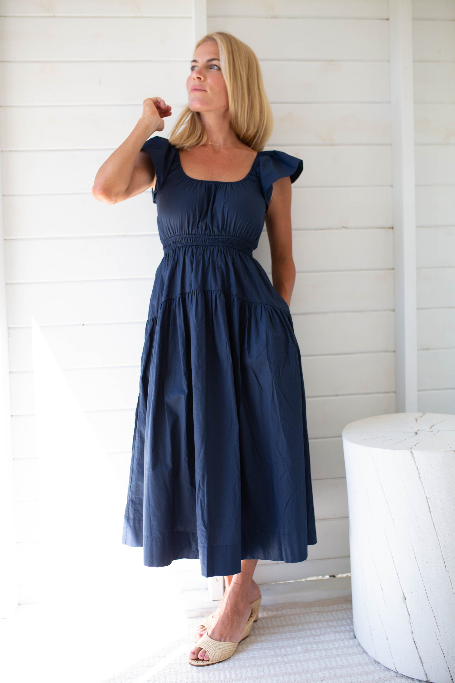 Jane Dress - Navy – Marea by Liz Joy