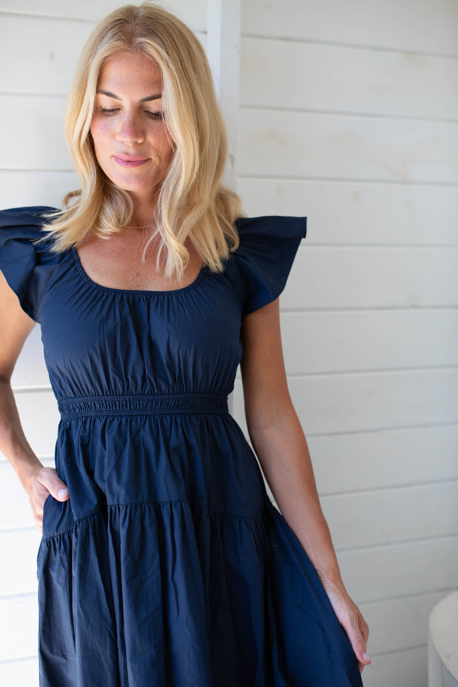 Jane Dress - Navy – Marea by Liz Joy