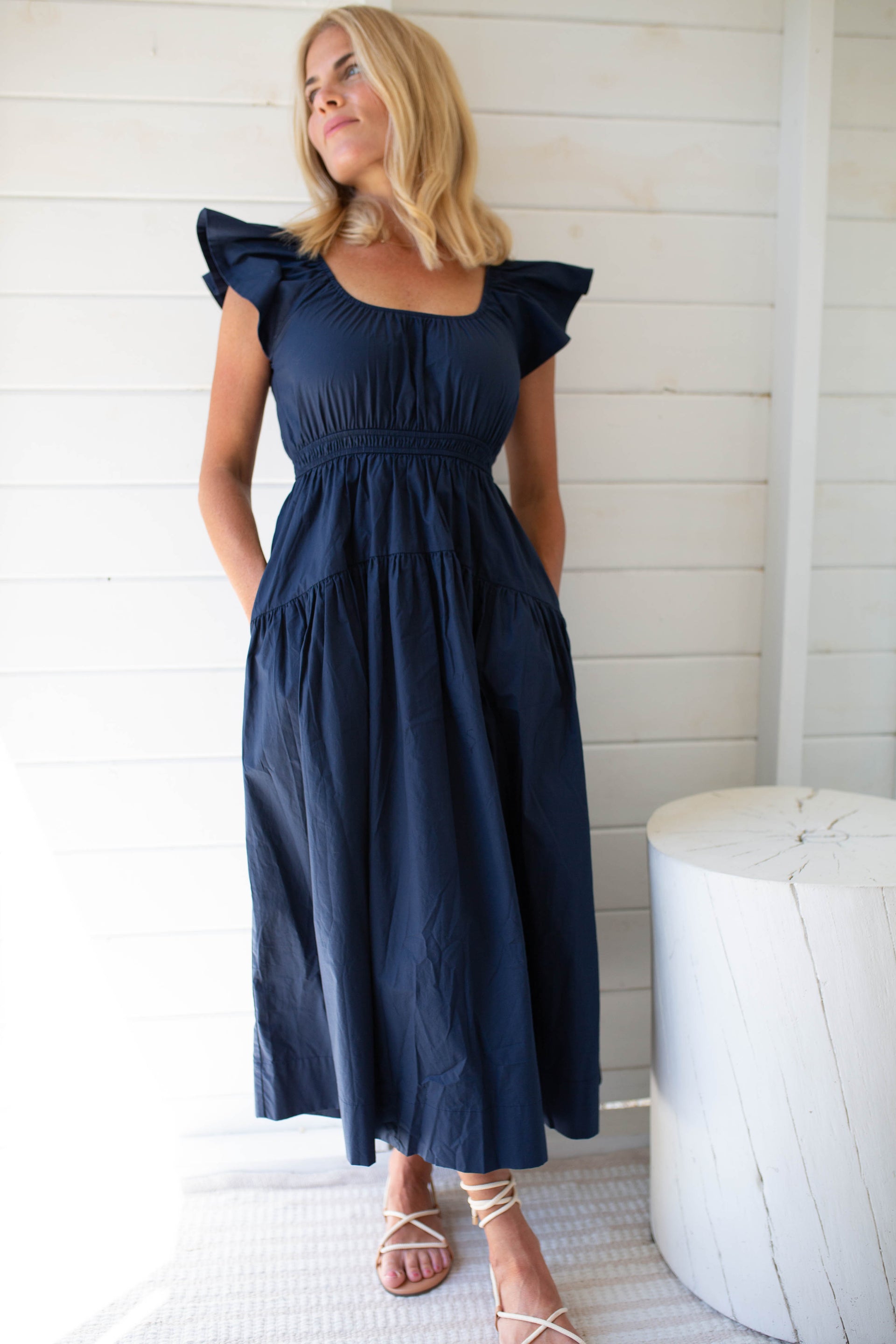 Jane Dress - Navy – Marea by Liz Joy