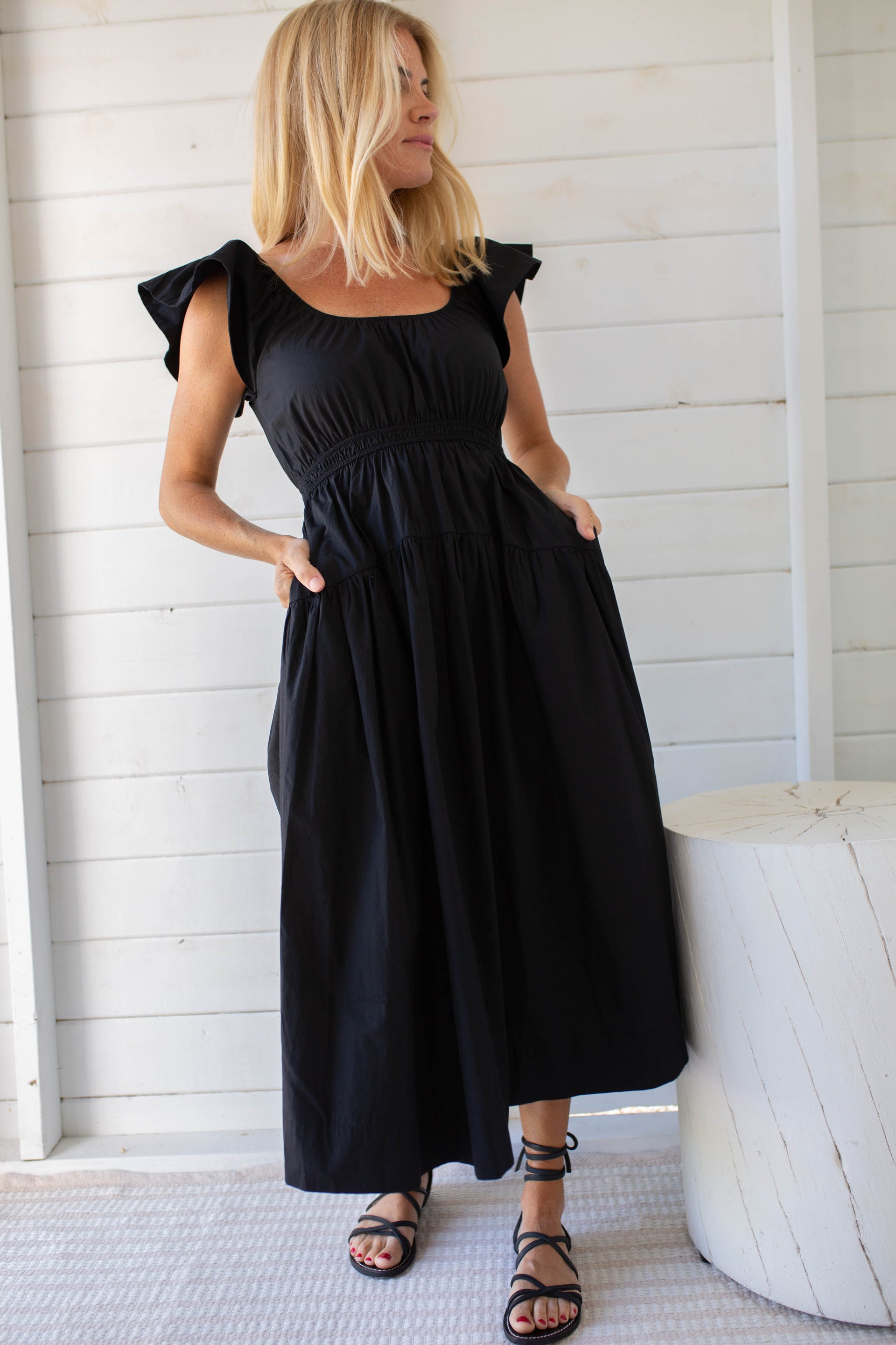 Jane Dress - Bonita Black – Marea by Liz Joy