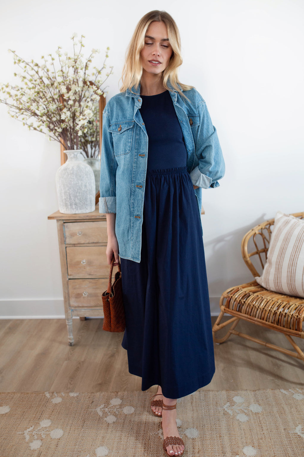 Mixi Dress - Navy – Marea by Liz Joy