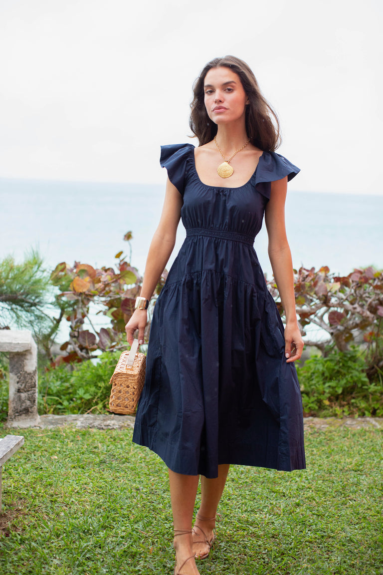 Jane Dress - Navy – Marea by Liz Joy